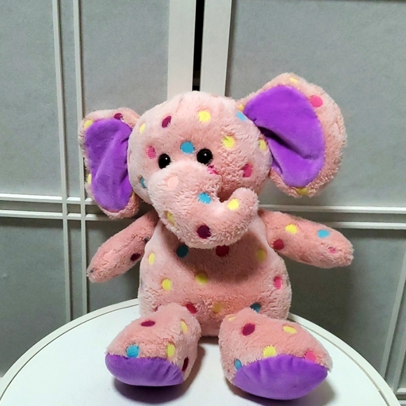 Hug Fun | Toys | Pink And Purple Polka Dot Plush Elephant By Hug Fun ...